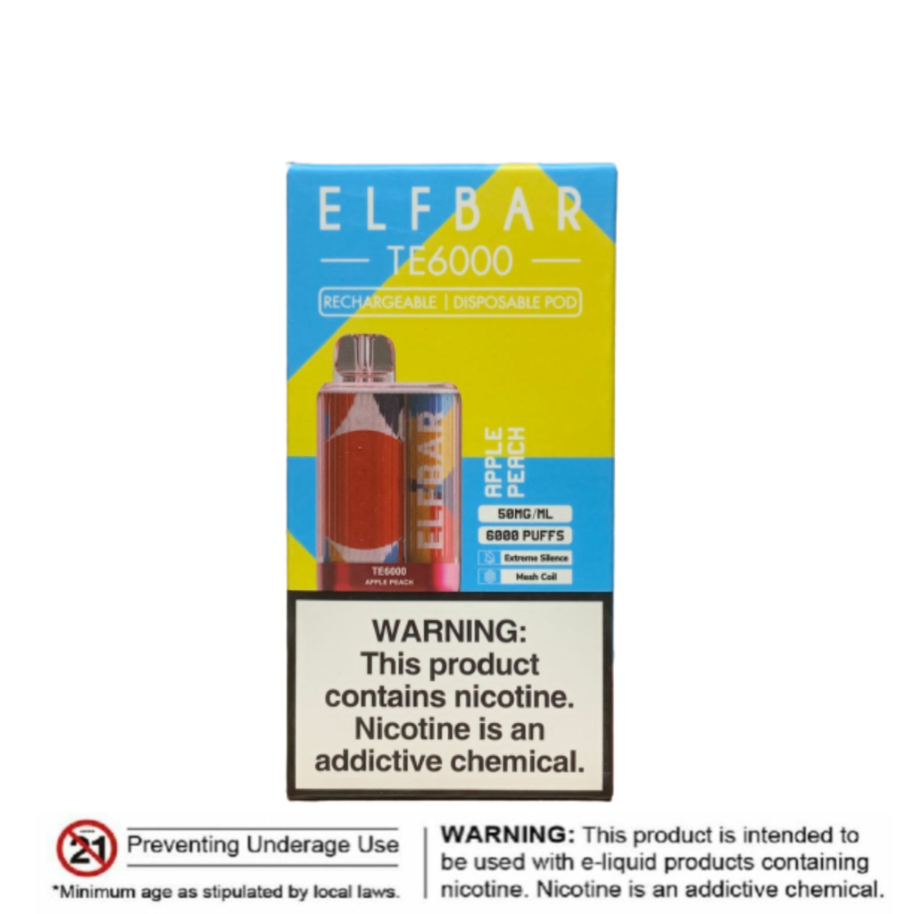 New ElfBar TE6000 Puffs Disposable Vape in UAE